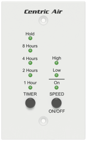 Single-Speed Wall Switch with Timer for Attic Fans | CentricAir